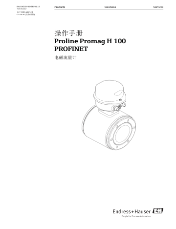 Endres+Hauser Proline Promag H 100 PROFINET 取扱説明書 | Manualzz