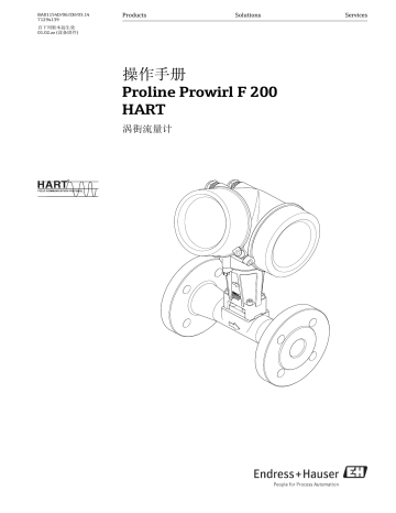 Endres+Hauser Proline Prowirl F 200 HART 取扱説明書 | Manualzz