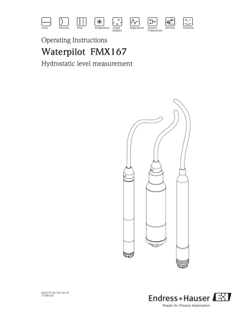 Endres+Hauser Waterpilot FMX167 Operating Instruction | Manualzz