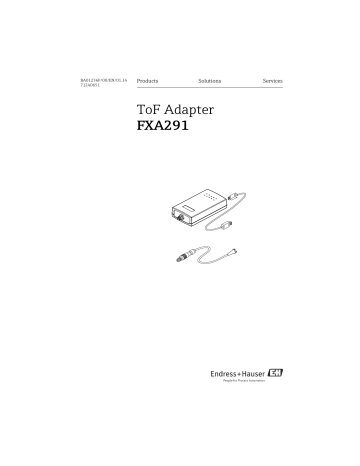 Endres+Hauser ToF Adapter FXA291 Operating Instruction | Manualzz