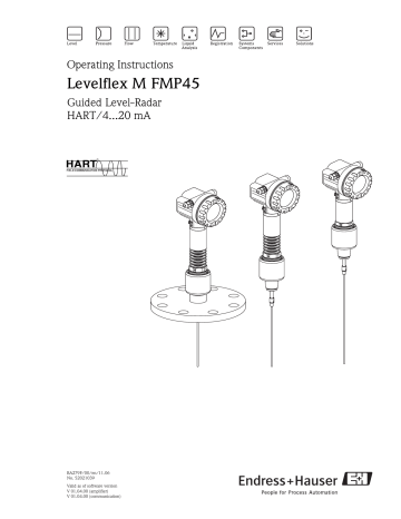 Endres+Hauser Levelflex M FMP45 HART Operating Instruction | Manualzz