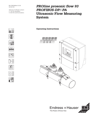 Prosonic Flow 93 Profibus