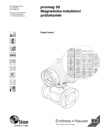 Endres+Hauser Proline Promag 50 Návod na používanie | Manualzz