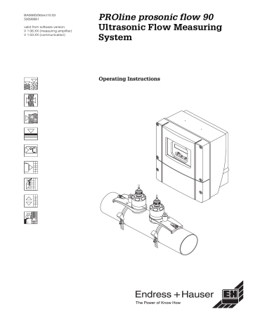 Endres+Hauser Prosonic Flow 90 Operating Instruction | Manualzz