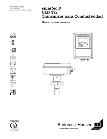 Endres+Hauser Smartec S CLD132 Instrucciones de operación | Manualzz