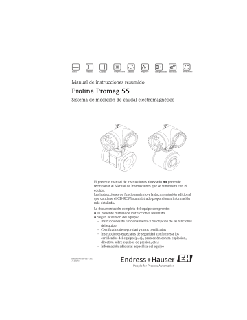 Endres+Hauser Proline Promag 55 Brief Manual de usuario | Manualzz