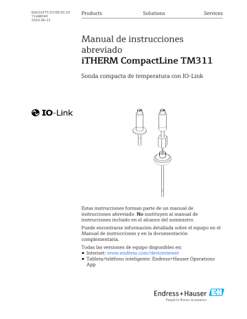 Endres+Hauser iTHERM Manual de usuario | Manualzz