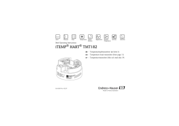 Endres+Hauser iTEMP® HART® TMT182 Short Instruction | Manualzz