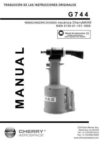 Cherry Aerospace G744 CherryMAX Power Riveter Installation manual ...