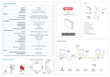 Simrad I3005 Installation Manual | Manualzz
