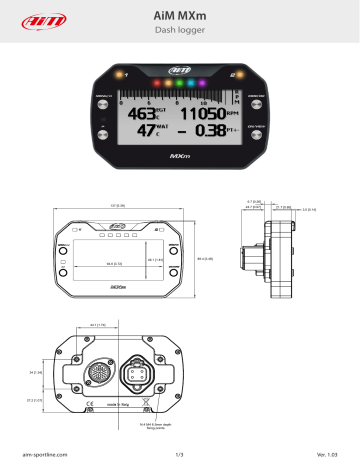 AIM MXm Technical Sheet | Manualzz