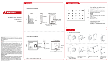 Hikvision DS-K1T105AE Card Terminal Quick Start Guide | Manualzz