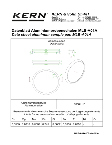 Kern MLB-A01A Instructions | Manualzz