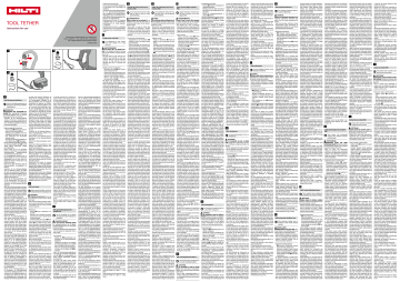 Hilti Tool tether Instruções de operação | Manualzz