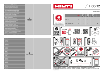 Hilti HCS T2 Instrucciones de operación | Manualzz
