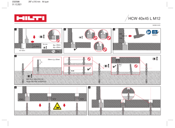 Hilti HCW 40x45 L M12 操作说明 | Manualzz