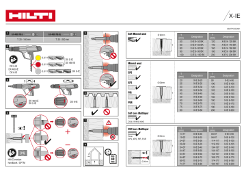 Hilti X-IE User guide | Manualzz
