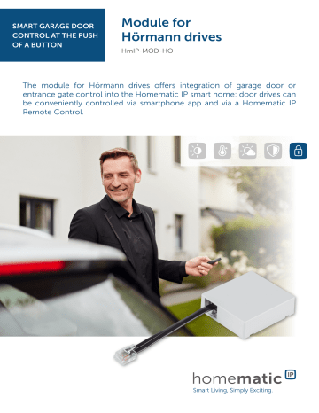 Homematic IP HmIP-MOD-HO Module Data Sheet | Manualzz