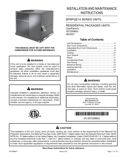 Blueridge BPRPGE1436-072EP-2 - Installation instructions, Manual ...