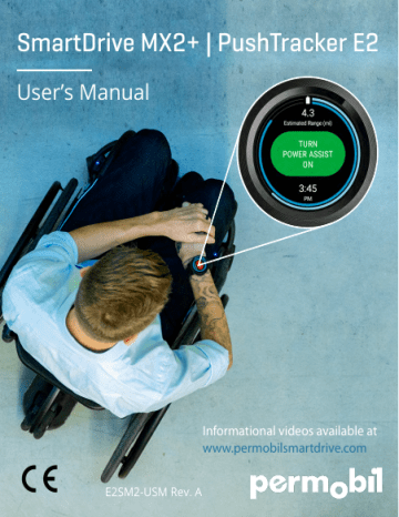 Permobil SmartDrive MX2+ & PushTracker E2 Benutzerhandbuch | Manualzz
