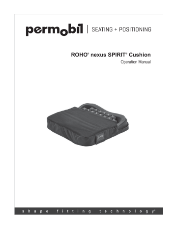 Permobil ROHO nexus Spirit Cushion Owner's Manual | Manualzz
