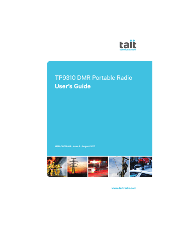 Tait TP9300 DMR User's guide | Manualzz