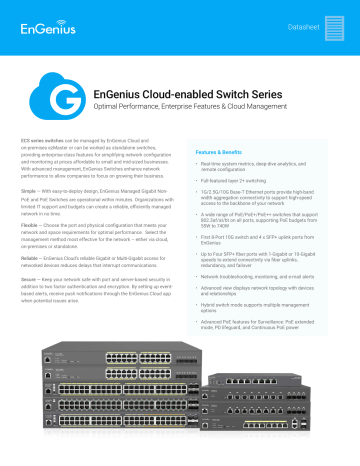 EnGenius Cloud Enabled Network Switch Data Sheet | Manualzz
