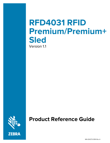 Zebra RFD4031 Product Reference Guide | Manualzz