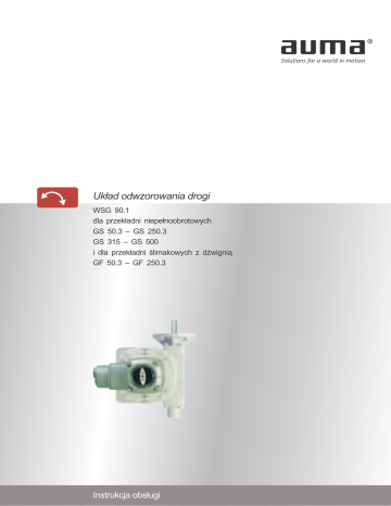 AUMA Valve position indicator WSG 90.1 Instrukcja obsługi | Manualzz