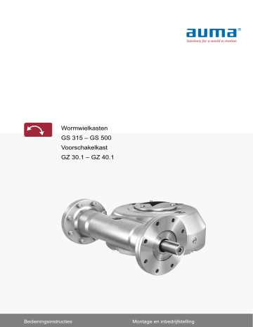 AUMA Part-turn gearboxes GS 160 Handleiding | Manualzz