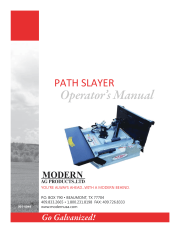 MODERN AG Path Slayer Owner's Manual | Manualzz