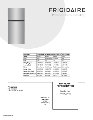 Frigidaire FFTR2045VS 30 Inch Top Freezer Refrigerator Guide | Manualzz