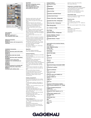 Gaggenau RC472705 30 Inch Panel Ready Built-In Smart All Refrigeration ...