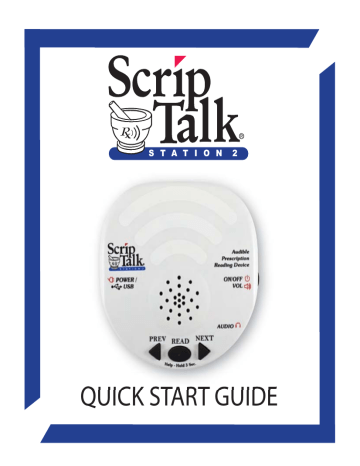 ScripTalk Station 2 Talking Labels User Guide | Manualzz