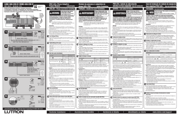 Lutron LQSE-4A5-230-D 4-Zone Phase Adaptive DIN Power Module Installationsanleitung | Manualzz