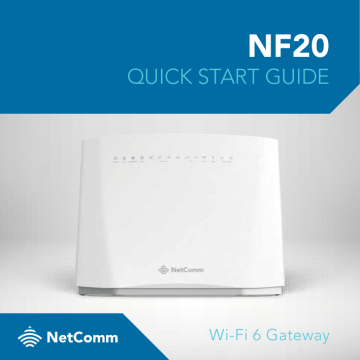 NetComm NF20 Wi-Fi 6 Gateway User Guide | Manualzz