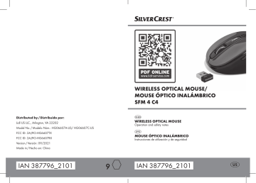 SILVERCREST SFM 4 C4 Wireless Optical Mouse User Manual | Manualzz