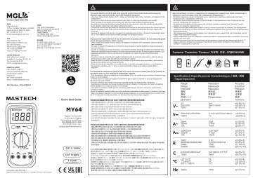 Mastech MY64 User Guide | Manualzz