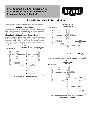 bryant SYSTXBBECC01-C Evolution Connex Control User Guide | Manualzz
