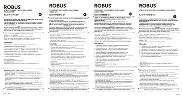 Robus RAM40403012-01 Atmos 38w LED Panel instruction manual | Manualzz