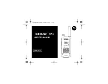 Motorola Talkabout T82C Owner’s Manual | Manualzz