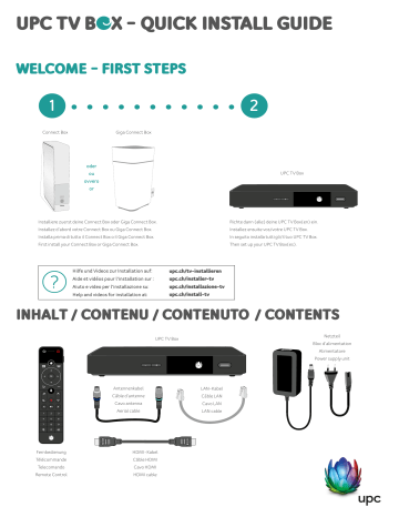 upc DCX960 TV Box User Guide | Manualzz