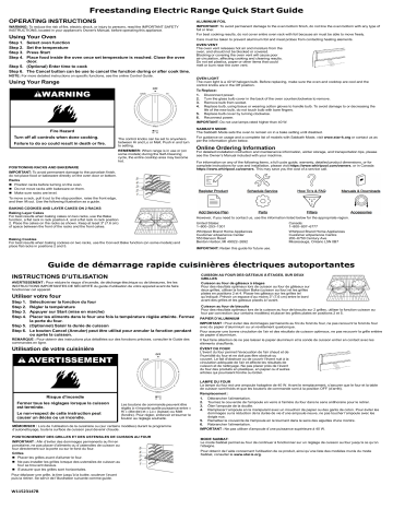 Maytag Freestanding Electric Range User Guide | Manualzz