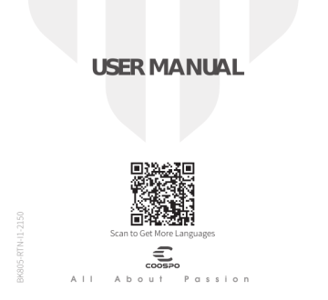 COOSPO BK805 Speed and Cadence Sensor User Manual | Manualzz