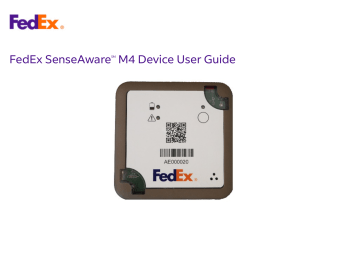 FedEx SenseAware M4 Device User Guide | Manualzz