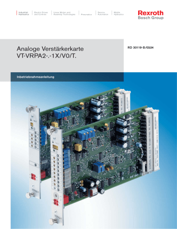 Bosch Rexroth RD30119-B Analoge Verstärkerkarte VT-VRPA2-.-1X/V0/T ...