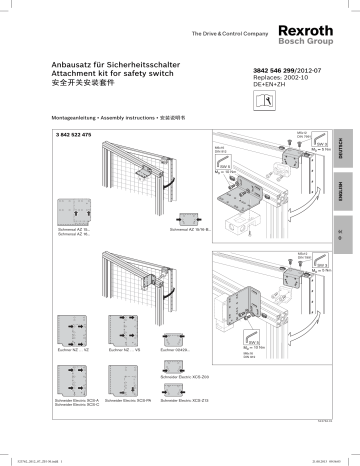 Bosch Rexroth 3842546299 Attachment kit Manual | Manualzz
