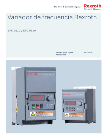 Bosch Rexroth R911374315 Variador de frecuencia EFC 3610 / EFC 5610 ...