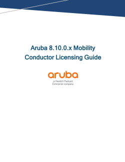 Aruba 9240 - Getting Started, Getting started guide, Reference guide ...