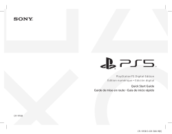 Playstation PS5 - Quick start Guide, User Guide, User manual | manualzz.com